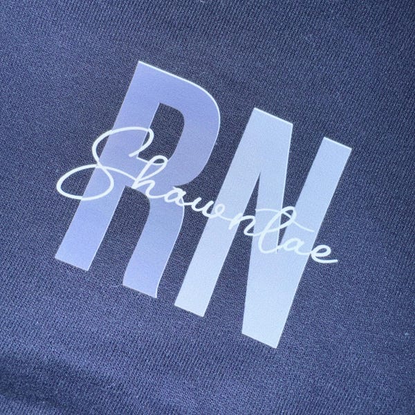 Custom Registered Nurse Sweatshirt With Name, Personalized RN Pocket ...