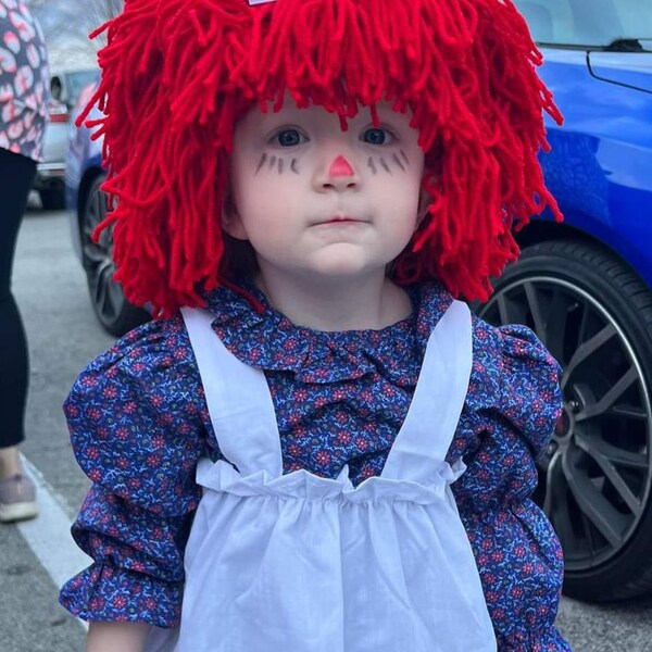 Raggedy Ann Wig Yarn Hat Available in All Sizes - Etsy