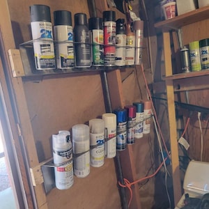 DXF File Ready to Cut a 8 Can Spray Paint Rack, Get Organized! **file ...