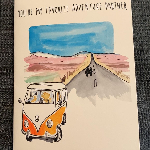You're My Favorite Adventure Partner, Adventurer Anniversary Card ...