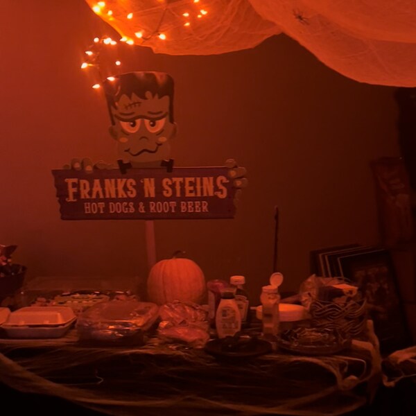 Franks & Steins, Halloween Frankenstein Party Printables, Hot Dogs ...
