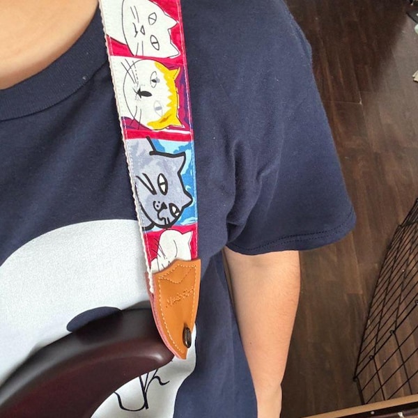 Handmade Sturdy Cute Cat Camera Strap Camera Shoulder Straps Hand ...