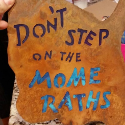 Don't Step on the Mome Raths Wall Sign Alice in Wonderland Free ...