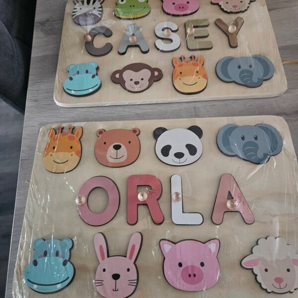 Customized Name Puzzles, Personalized Jigsaw Puzzles, Customized Baby ...