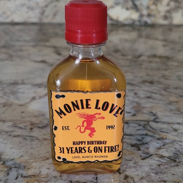 Custom 50 Ml Mini Liquor Labels | His or Her Favorite Drink | Optional ...