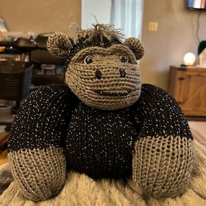 Baby Gorilla Circular Knitting Machine Pdf Pattern Sentro Addi Express ...