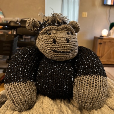 Baby Gorilla Circular Knitting Machine Pdf Pattern Sentro Addi Express ...