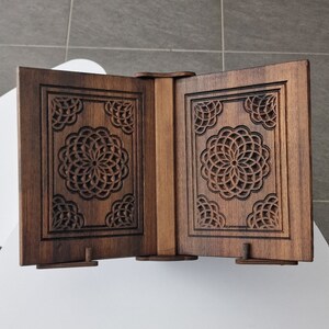 Decorative Book Stand Carved Cookbook Stand Handmade Bible - Etsy