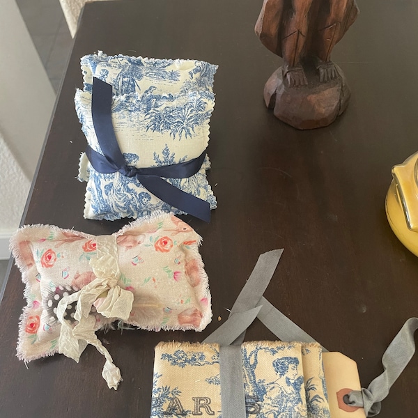 Vintage French Blue Toile Handmade Ribbon - Etsy