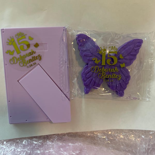 Mis Quince Años Stickers: Butterfly Invitations, Thank You Favors - Etsy
