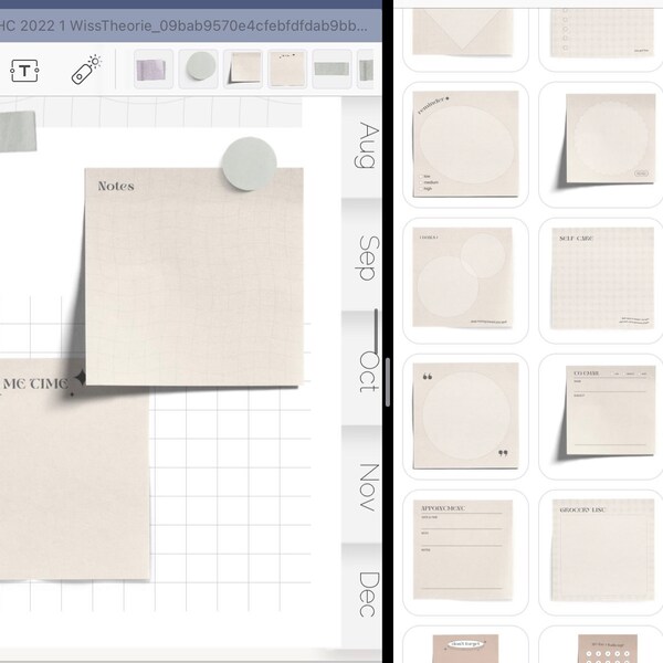 Digital Note Taking Template, Digital Notepad, Note Taking Template ...
