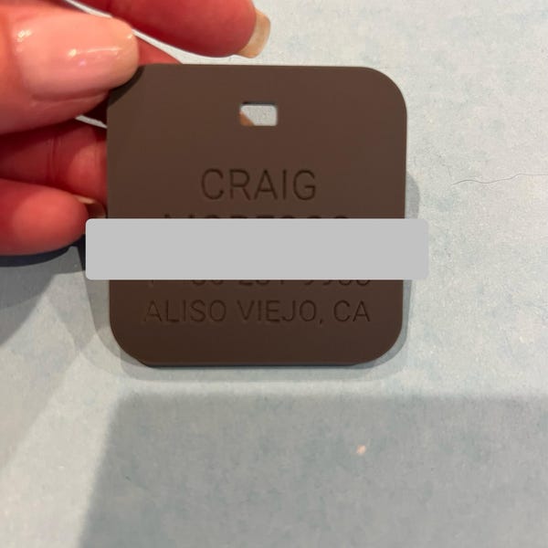 Personalized Medical Tag, Allergy Tag, Medical Alert Bag Tag, Medical ...