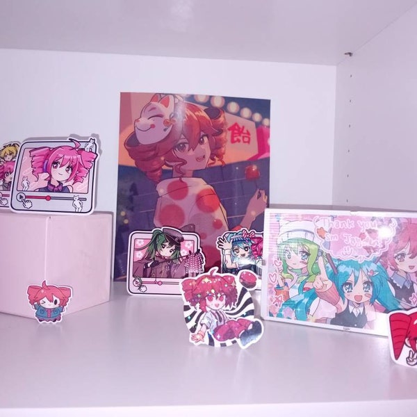 Kasane Teto Halloween: Holographic Stickers - Etsy