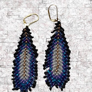 SUNRISE Beaded Fringe Hoop Earring Kit Seed Bead Earring Kit | Etsy