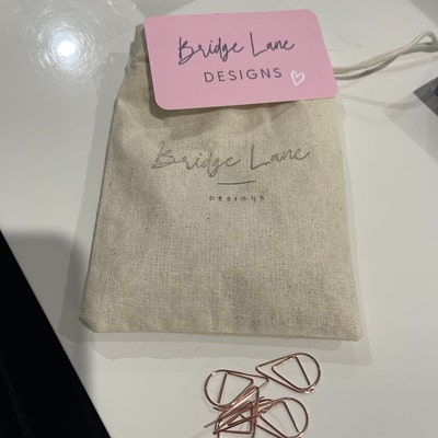 Gold 25mm Oval Paper Clips, Planner Accessories, Desk Stationery ...