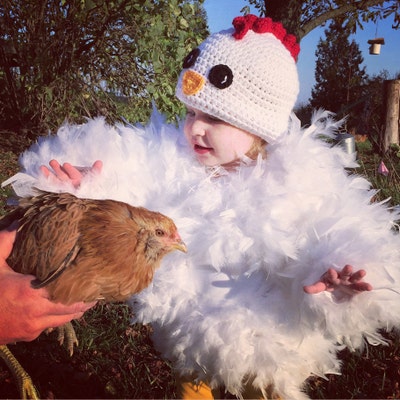 Chicken Hat Rooster Hat Winter Hat Photo Prop Crochet Hat Barn Yard ...