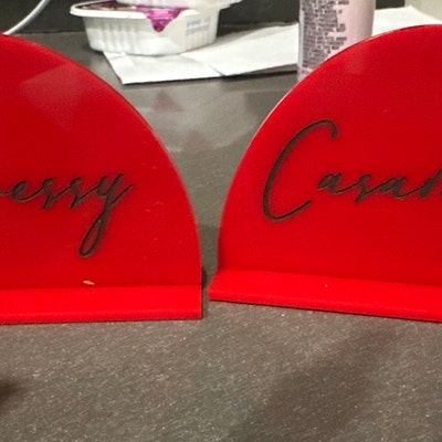 Acrylic Buffet Food Name Sign, Food Table Tent Card, Food Tag, Cute ...