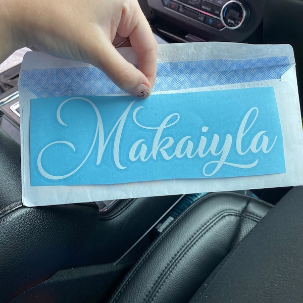 Custom Name Decal, Car Name Decal, Car Name Sticker, Custom Name Car ...