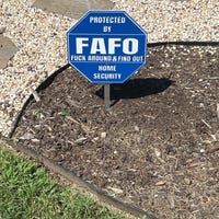 FAFO Home Security Sign - Etsy