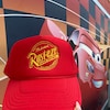 RUSTEZE Custom Trucker Adjustable Cap Disney Cars Hat Red Hat Lightning ...