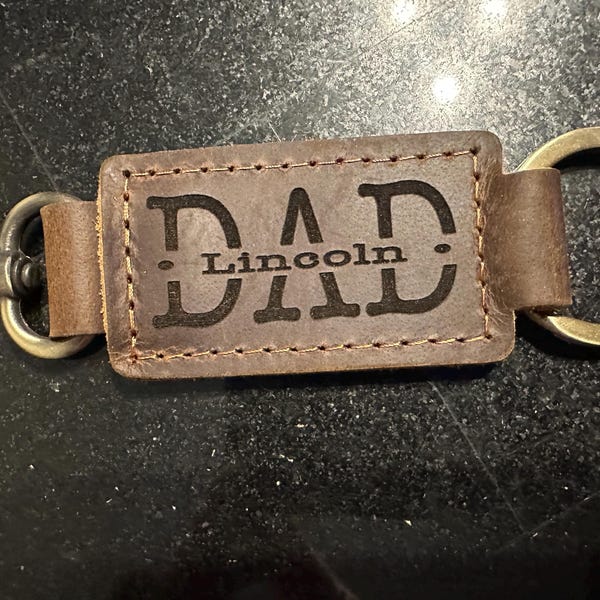 School Logo Keychain, Personalized Library Logo Keychain, Leather ...