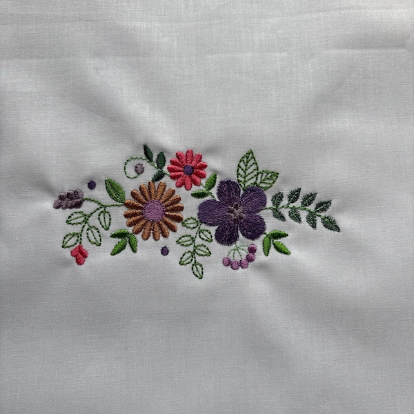 Machine Embroidery Design- Modern Boho Flowers - Modern Floral Digital ...