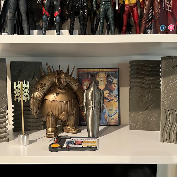 The 5th Element Desktop Size Movie Prop - Set of Four Elemental Stones ...