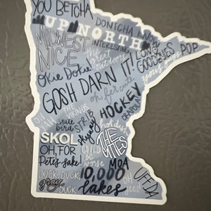 Wisconsin Sayings Sticker Minimalistic Wisconsin State - Etsy