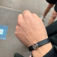 BDSM DOM Bracelet Master Leather Bracelet Personalized SIR - Etsy Norway