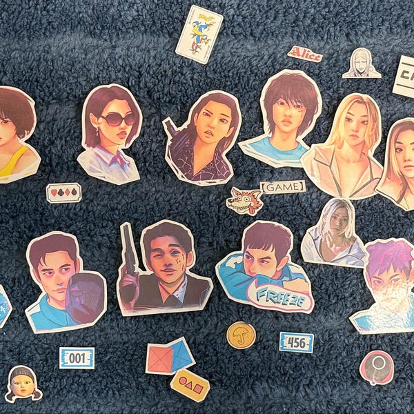 KATSEYE SIS Color-coded Art Stickers | Kpop Girl Group | Manon Sophia ...