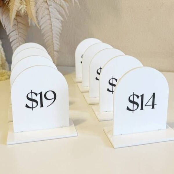 Double Shaped Logo, Qrs, Website Cardholder Sign - Etsy