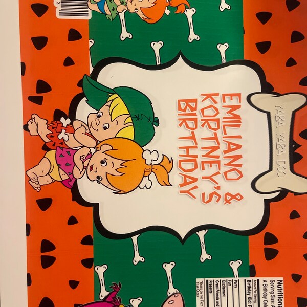 Pebbles and Bam Bam Party - Chip Bag Label -DIGITAL DOWNLOAD - Pebbles ...