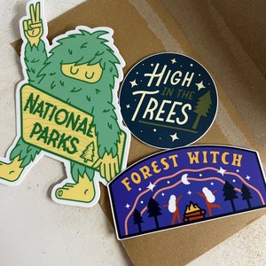 Sasquatch Family Road Trip Vinyl Sticker - Etsy