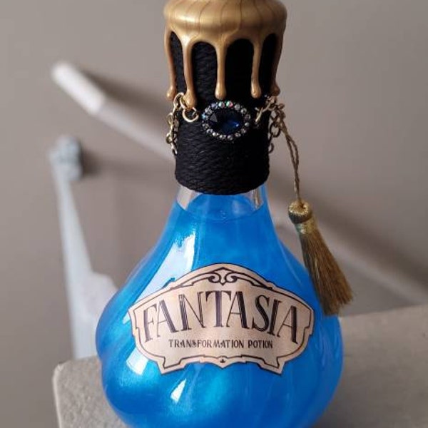 FINAL FANTASY Inspired FANTASIA Potion Bottle With Magical Swirling ...