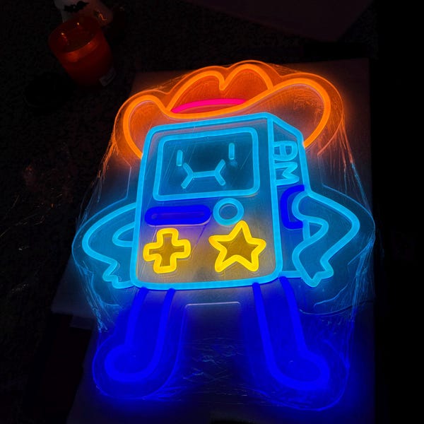 Adventure Time BMO Neon Sign, Led Sign for Nintendo Game Decor, BMO ...