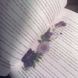Forget Me Not Bookmark Real Dried Flowers Gift for Reader - Etsy