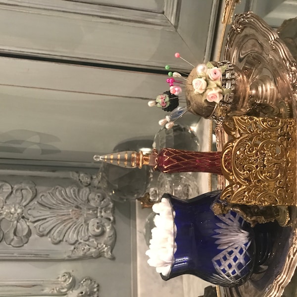 Marcel Franck France Perfume Bottle With Brass Atomizer, Signed Made in ...