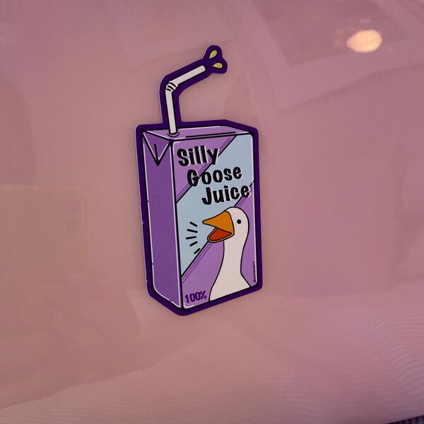 Silly Goose Juice Sticker - Etsy