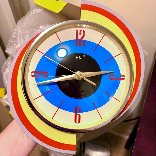 Mid Century Modern Wall Clock - Atomic, Jetsons, Retro Style for Home ...