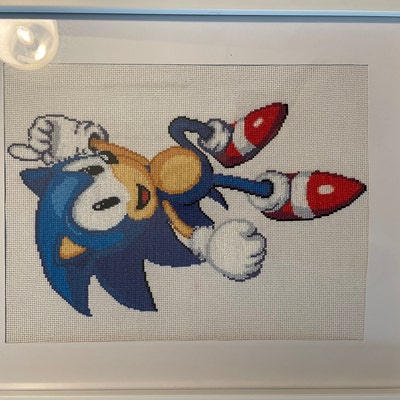 Mario and Sonic Downloadable Cross Stitch Pattern - Etsy