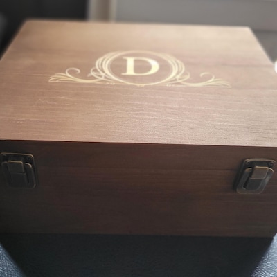 Personalized Wooden Gift Box, Engraved Name Box, Wooden Keepsake Box ...
