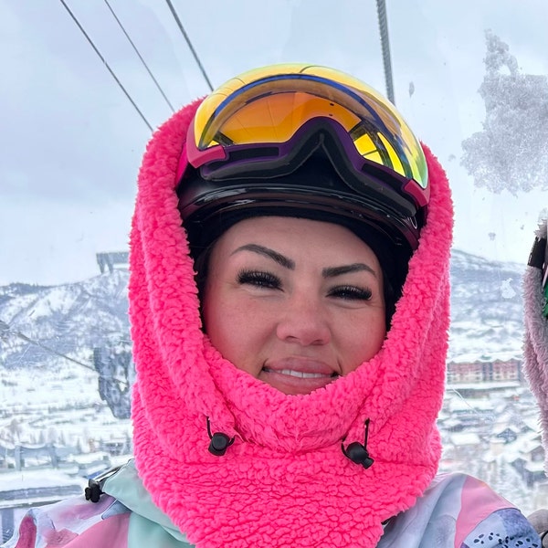 Over Hood Ski Balaclava, Helmet Hood, Snowboard Snood, Fleece Hood ...