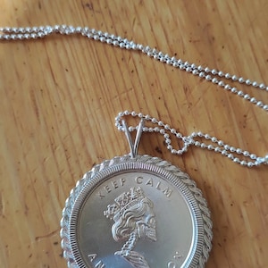 Solid 925 Sterling Silver Coin Bezel Mount Frame to Fit US - Etsy