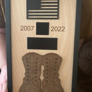 3D Wooden Engraved Military/ Veteran/ Fallen Soldier Sign - Etsy