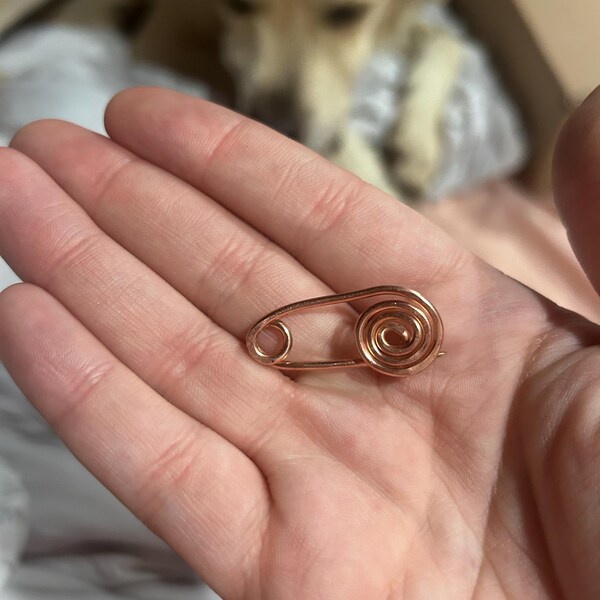 PAIR of Brass Medieval Veil Pins. Medieval Dress Pin. Renaissance Pins ...