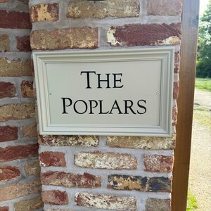 Custom Traditional Hand Painted Framed House Name Sign, Personalised - Etsy