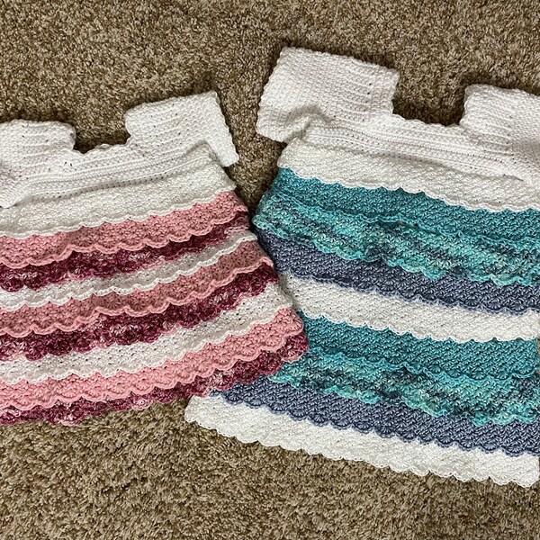 Girls Crochet Top Pattern- Toddler Crochet Top Pattern - Layered Petals ...