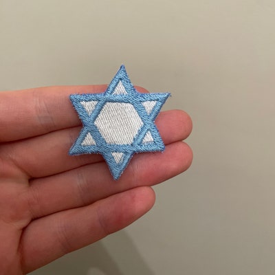 Tiny Star of David Patch, Any Color Combo. Custom Made F45 - Etsy