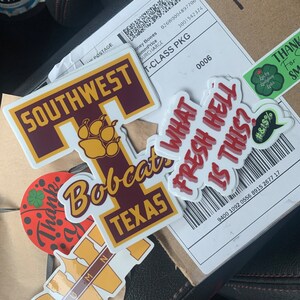 Southwest Texas State Universityclear Alumnus Old Main Logo SWT Decal ...