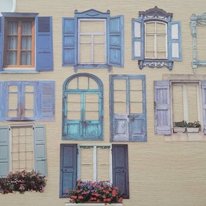 10 Pcs Victorian Vintage Window and Door Stickers, Green Window and ...